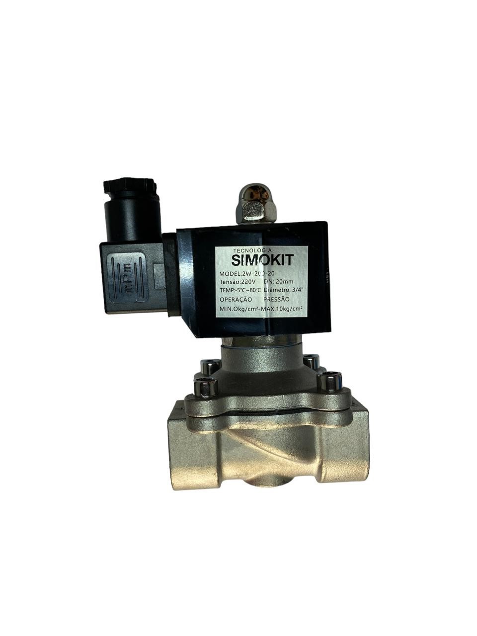 Válvula Solenoide NF Inox DN20 220V – SIMOKIT