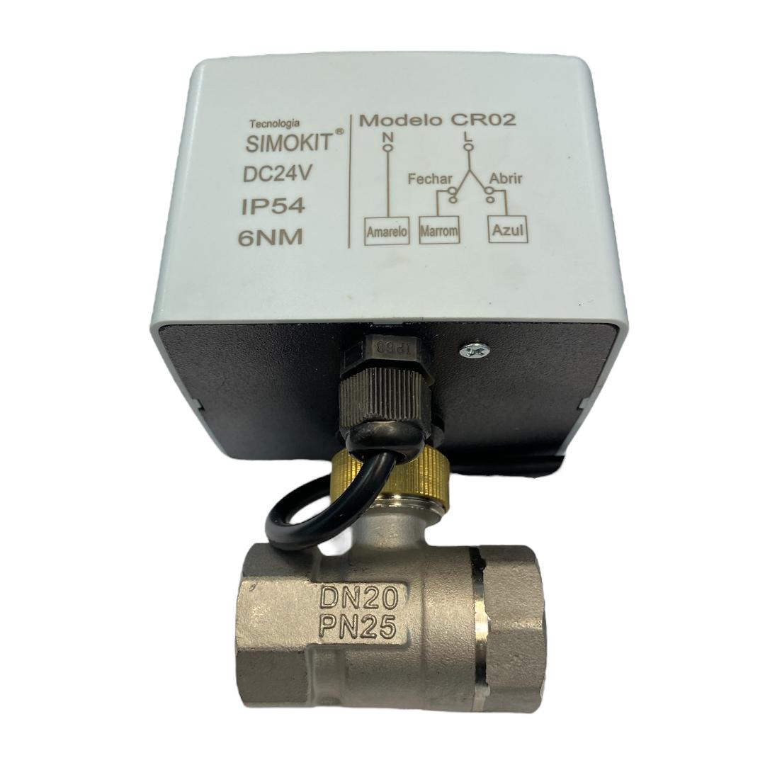 Válvula Esfera Reta Inox DN20 CR02 24V – SIMOKIT